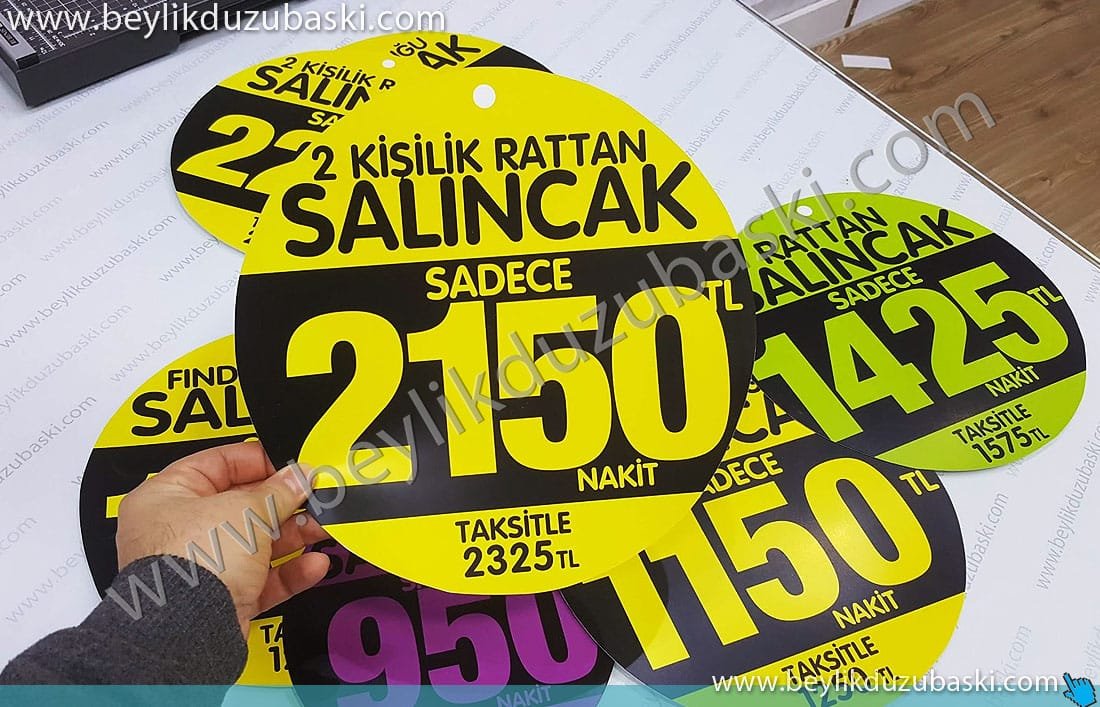 karton dönkart, az adet üretilebilen, acil basılan, yuvarlak dönkart ...