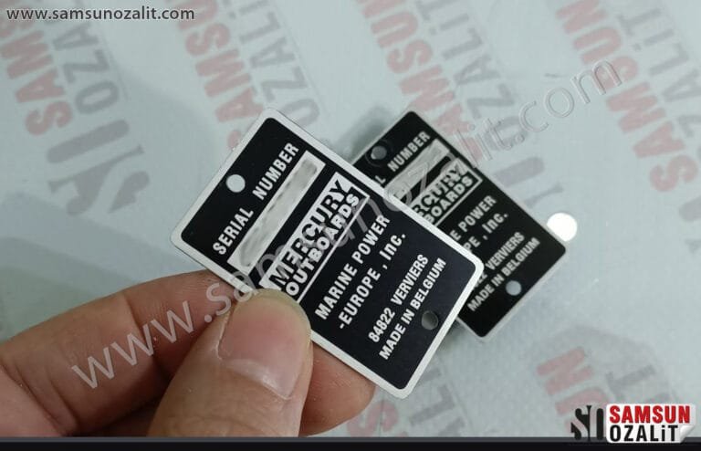Mercury, Mercruiser Tekne motor etiketi - Beylikdüzü Baskı Merkezi, Ozalit